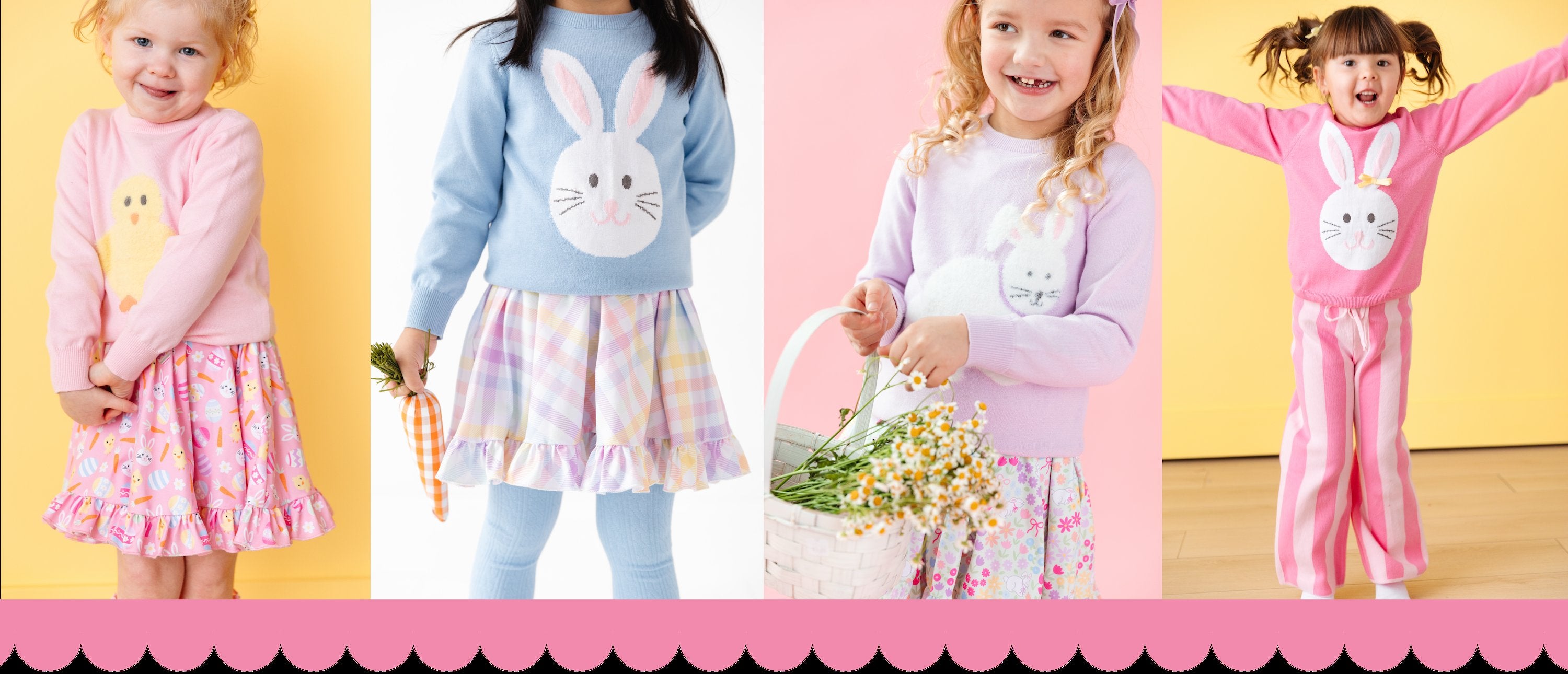 Girls Easter Outfits - Dresses & Matching Sweaters, Socks, Bows & more ...