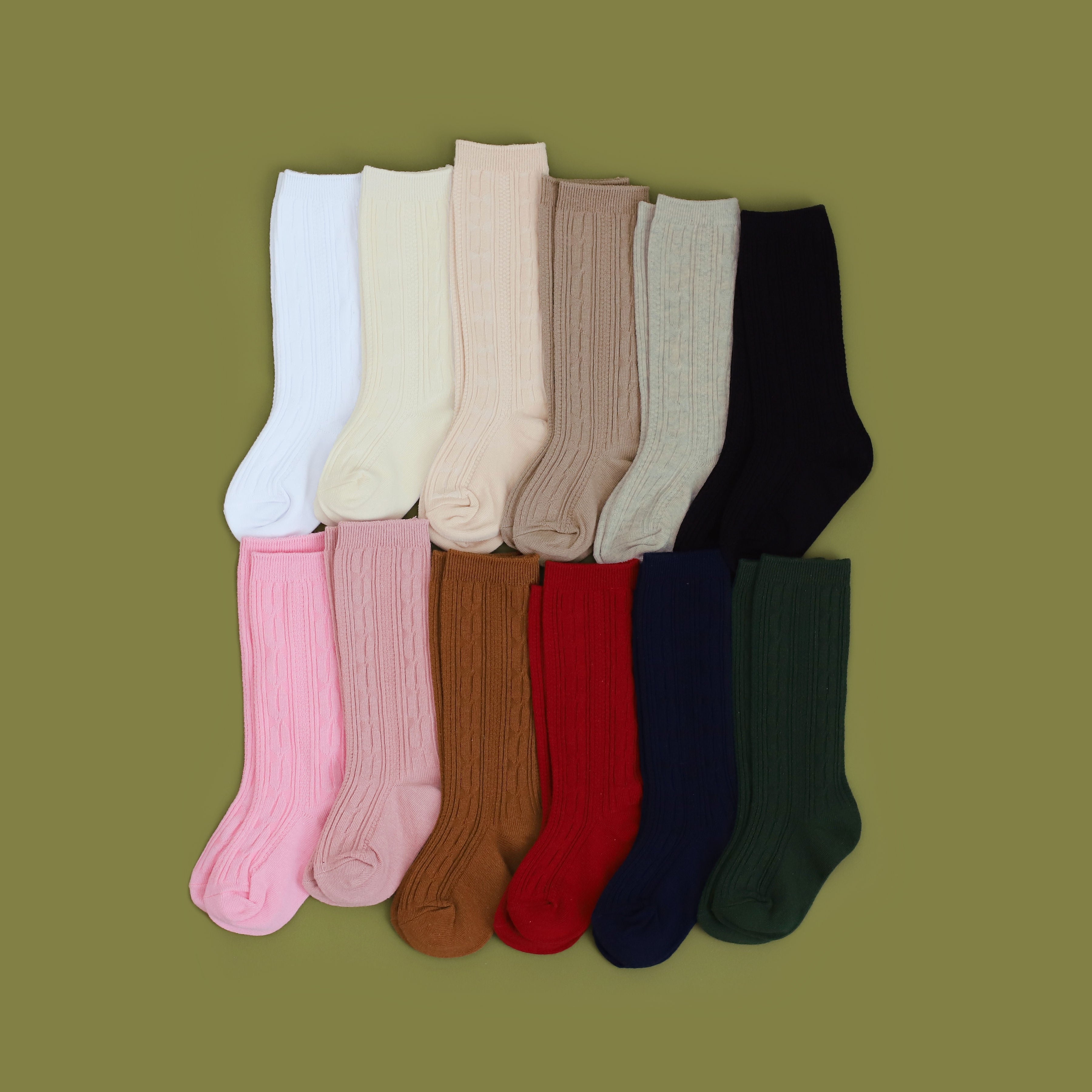 School Uniform Socks & Tights - White, Navy, Red, Forest Green & more ...