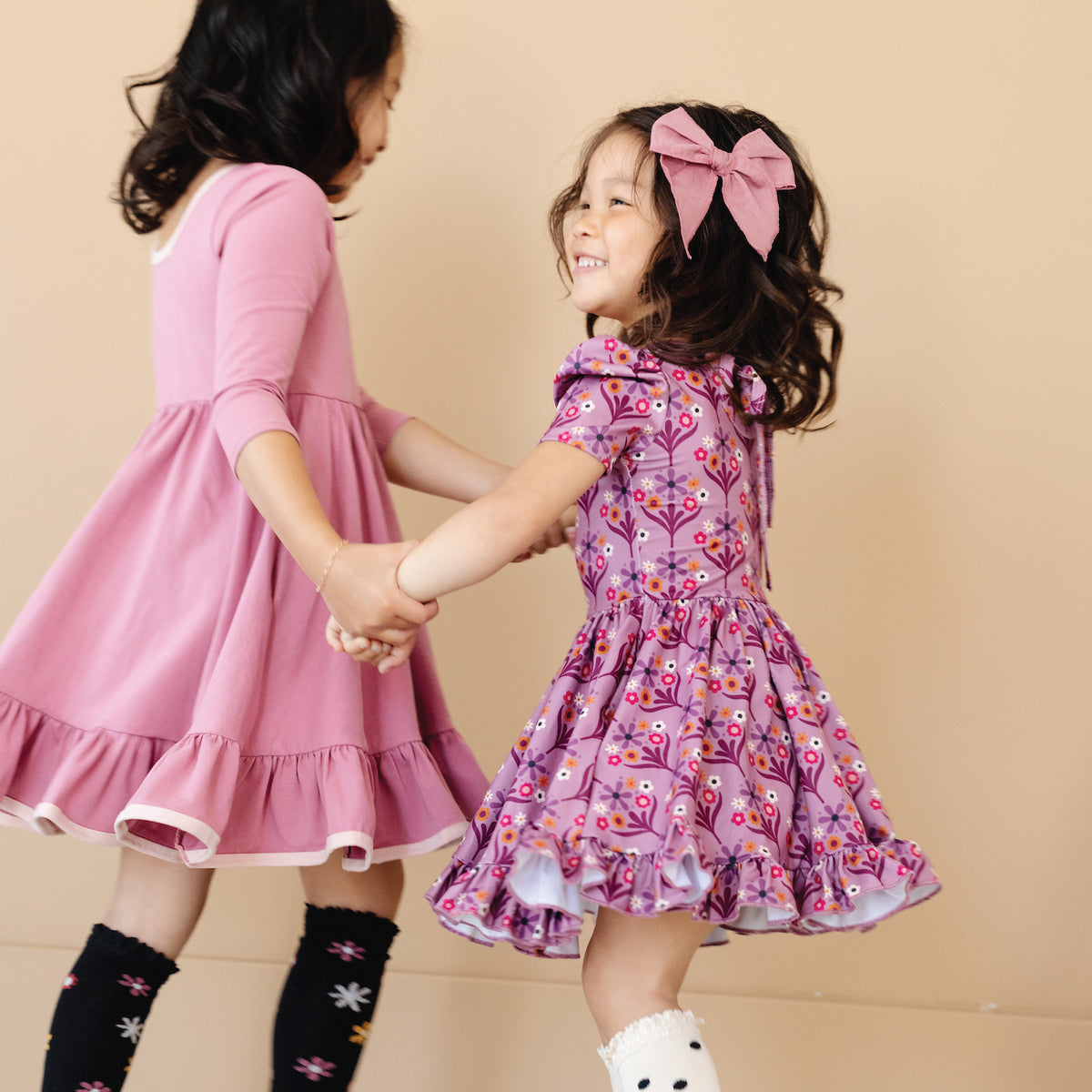 Girls Twirl & Party Dresses - Solid Colors & Hand Drawn Prints – Little ...