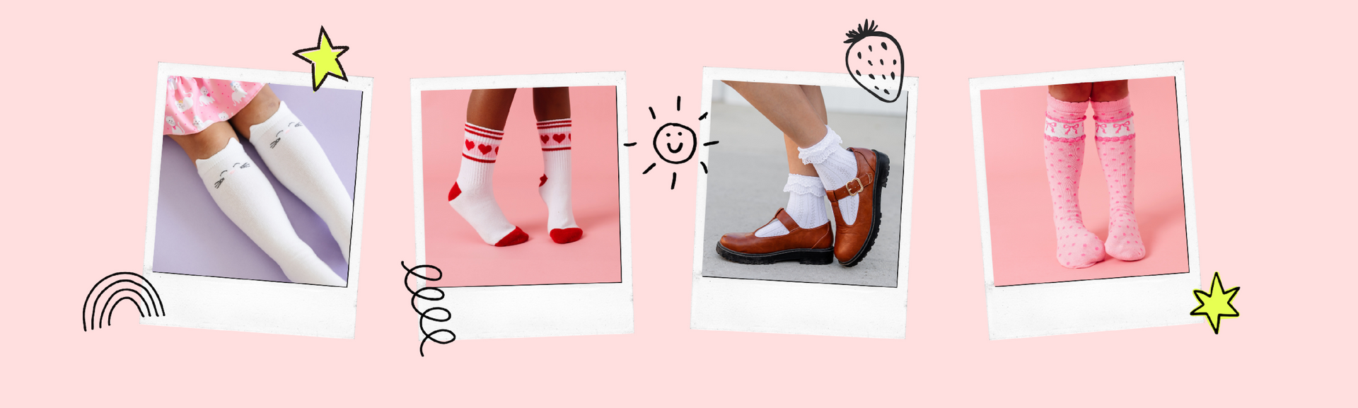 The Cutest Socks for Girls! Knee Highs, Lace Trim, Fun Patterns & more ...