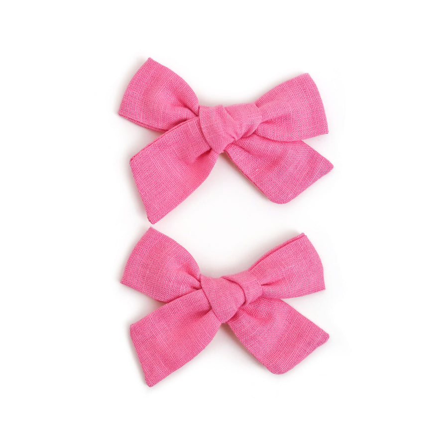 Pigtail Hair Bows for Girls - Velvet, Linen, Patterns & Holiday Bows ...