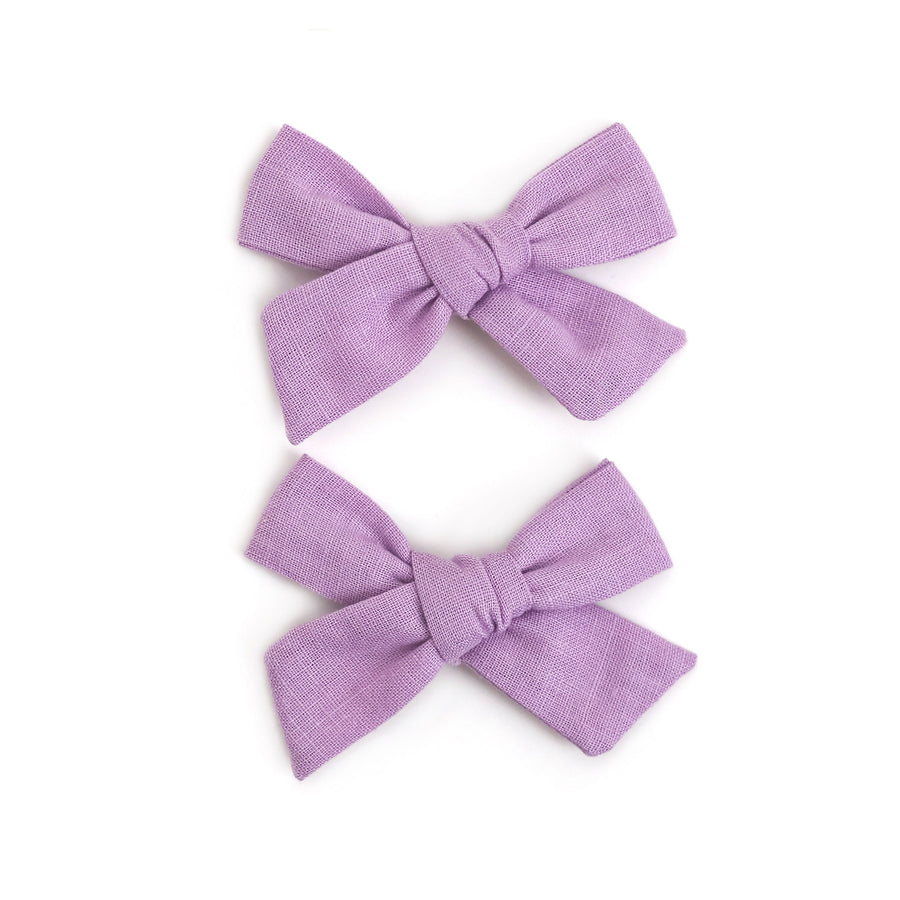 Pigtail Hair Bows for Girls - Velvet, Linen, Patterns & Holiday Bows ...